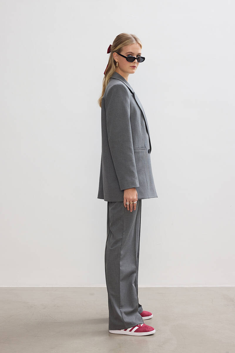 GRİ KLASİK BLAZER Online Satın Al! | Be Blue