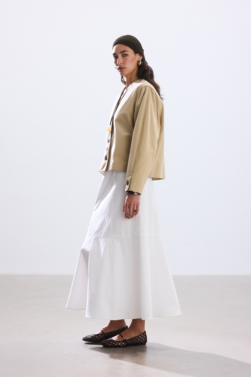 KUM DÜĞMELİ PAMUKLU CEKET Online Satın Al! | Be Blue